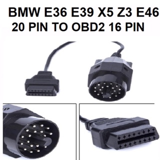 สายสัญญาณแปลง Connector Cable OBD บีเอ็ม BMW E36 E39 E46 OBD 20 Pin TO ...
