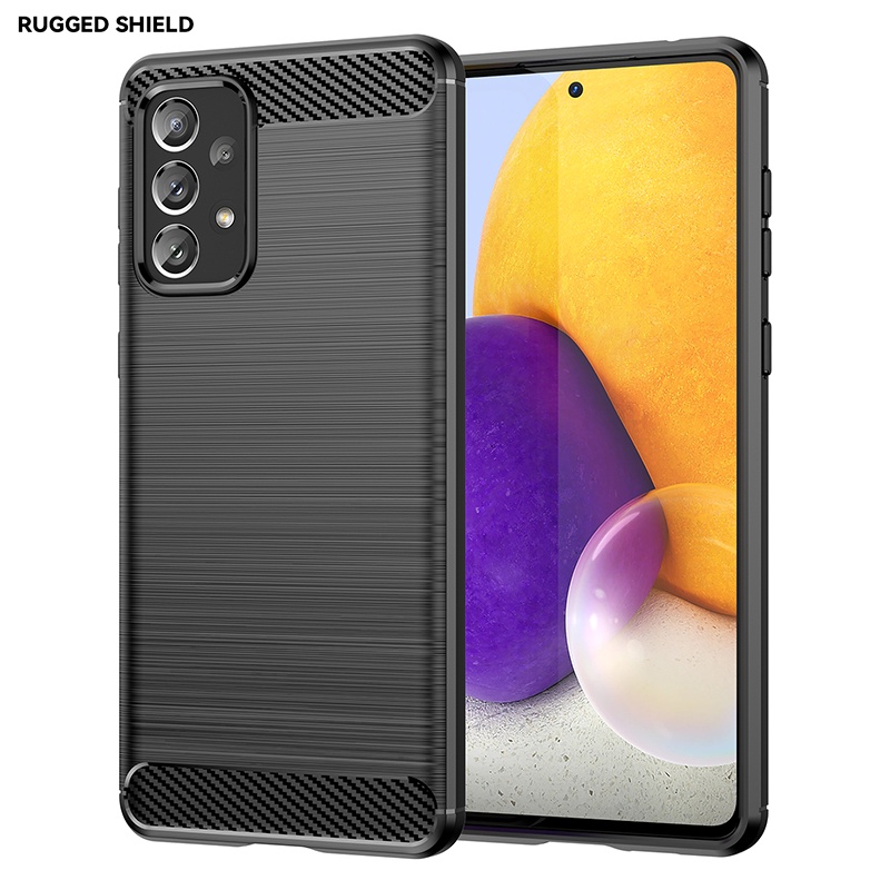 คาร์บอนไฟเบอร์ปลอกอ่อน Samsung A73 A72 A53 A33 A32 A52 A14 A13 A54 A34 5G Anti-fall Ultra Thin ...
