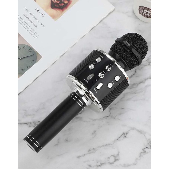 ไมโครโฟนบลูทูธไร้สาย, ไมโครโฟน Marquee, ไมโครโฟนไร้สายบลูทูธสเตอริโอในตัว, WS858L ไมโครโฟน ...