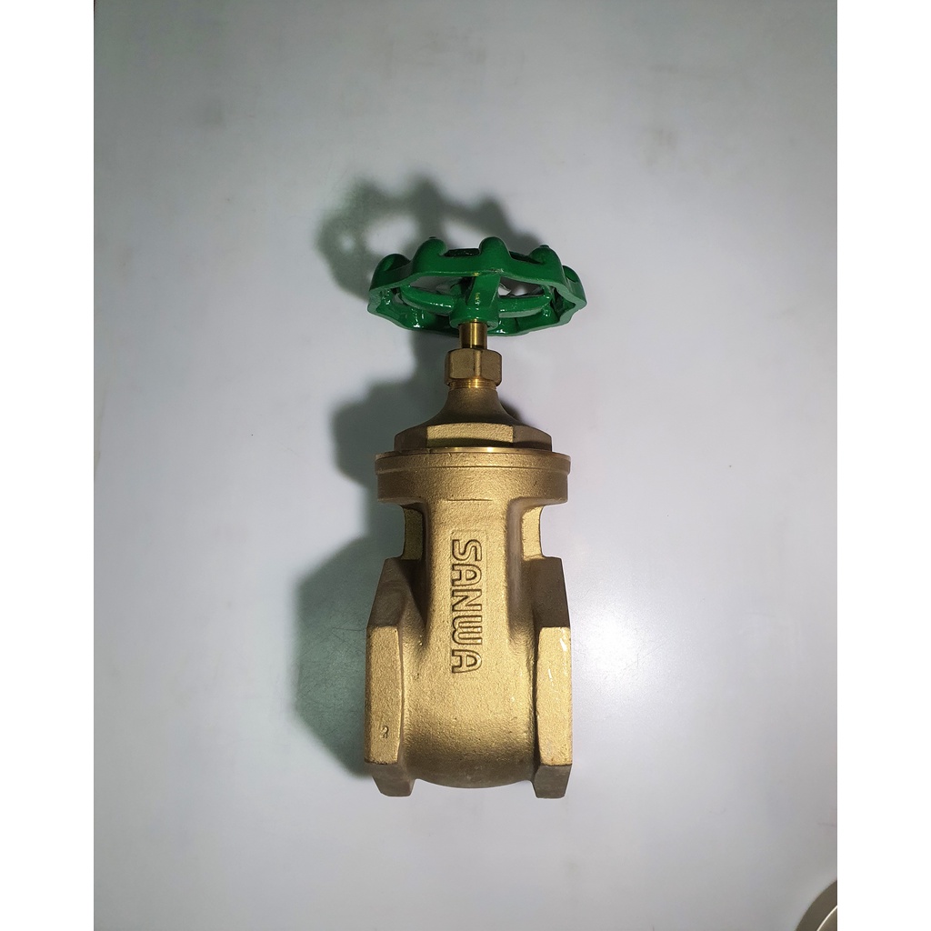 SANWA ประตูน้ำทองเหลือง ซันวา 3 นิ้ว Brass gate valve | Shopee Thailand