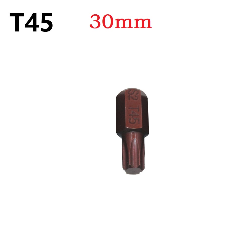 Torx Star ดอกไขควง 30 มม. 1 ชิ้น และก้านหกเหลี่ยม T20 T25 T30 T40 T45 ...