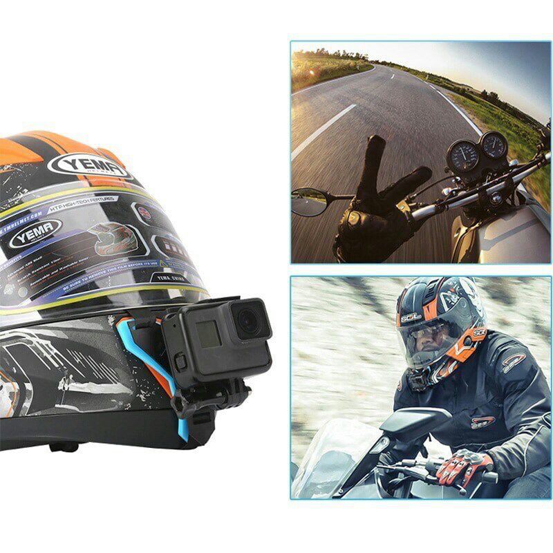 ที่ยึดติดหมวกกันน๊อค TELESIN Motorcycle Helmet Strap Mount | Shopee ...