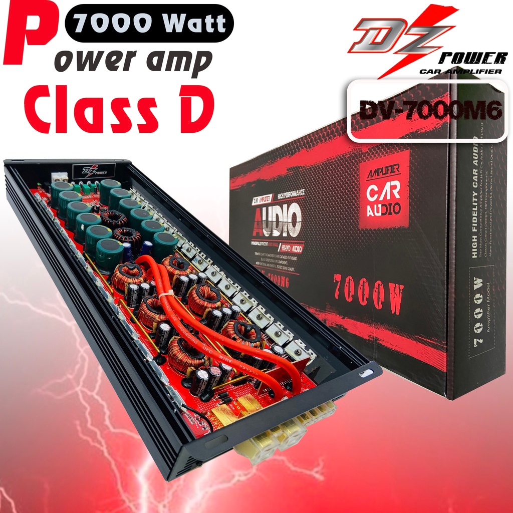 DZ DV7000M6 เพาเวอร์แอมป์ CLASS-D 7000W ใส้แน่น ตัวเเรง 7000วัตต์ MAXXX ลดราคารับปีใหม่ | Shopee ...