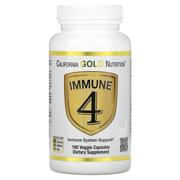 California Gold Nutrition,Immune 4,Immune System Support,60,360 ...
