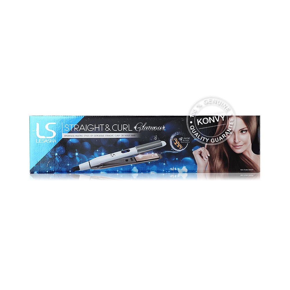 Le'sasha Straight & Curl Glamour Hair Crimper #LS1647. | Shopee Thailand
