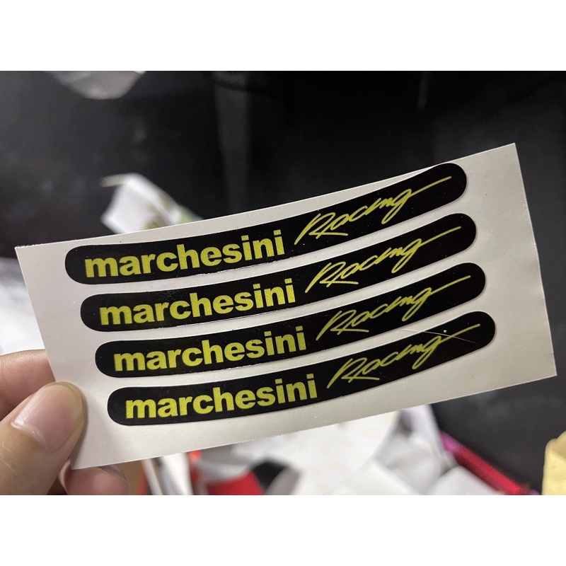 สติกเกอร์ ขอบล้อ marchesini racing | Shopee Thailand