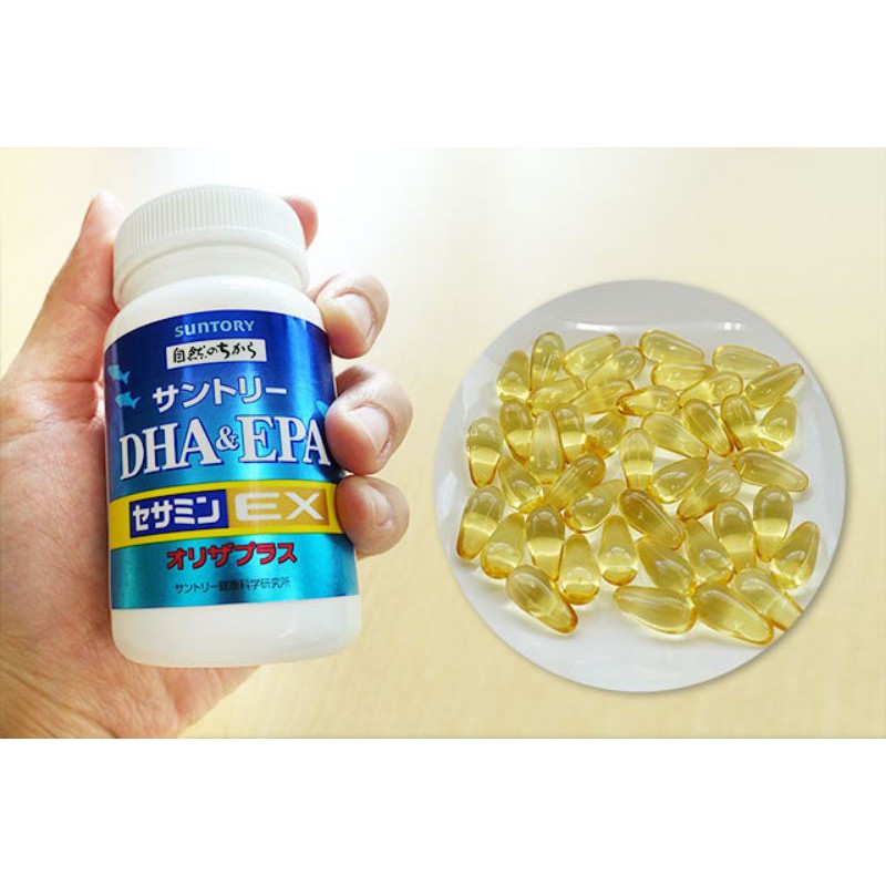 Japan Suntory DHA EPA น้ํามันงา EX 120 ซอฟท์เจล น้ํามันปลาทะเลน้ําลึก ...
