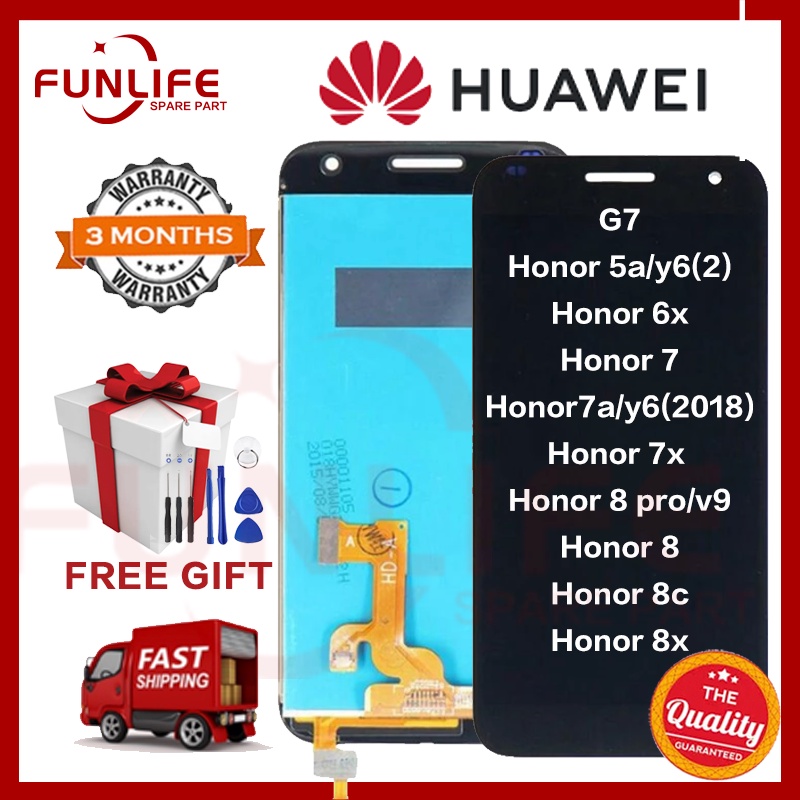 หน้าจอสัมผัส Lcd สําหรับ Huawei g7 Honor 5a 6x 7 x7(2022) 7a 8 pro 8 8c 8x 9x | Shopee Thailand