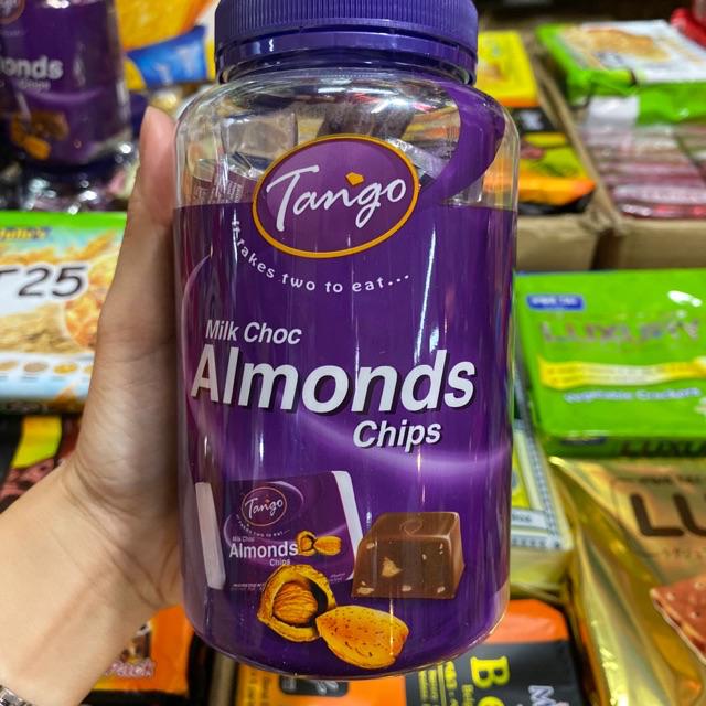 Tango Milk Choc Almonds Chips และ Mocha Almond Chips ช็อคโกแลต แทงโก้ ...