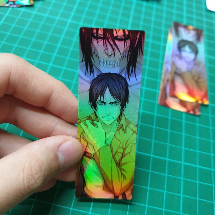 Slap Anime Sticker - S0145 - Attack On Titan - Eren Jaeger | Shopee ...