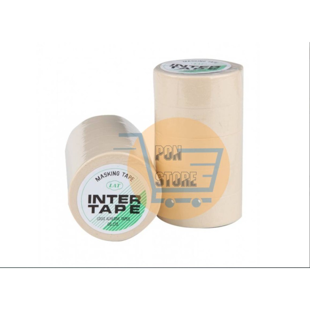 กระดาษกาว INTER TAPE เทปกาว อินเตอร์ 3/4" 18mm | Shopee Thailand