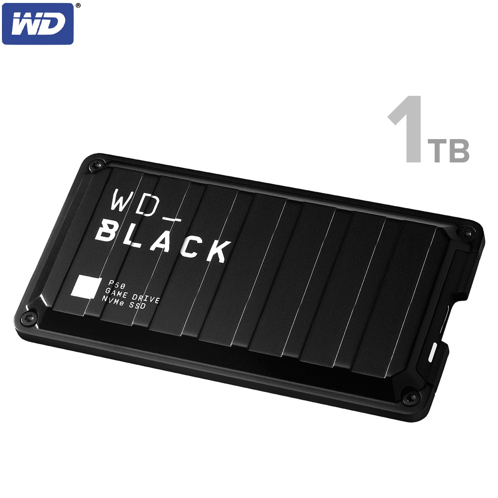 WD BLACK P50 Game Drive SSD 1TB ฮาร์ดดิสก์แบบพกพา USB-C (WDBA3S0010BBK ...
