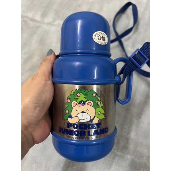 กระติกน้ำเด็กเก็บอุณหภูมิ pocket juniorland Stainless steel Water Bottle (200 ml) | Shopee Thailand
