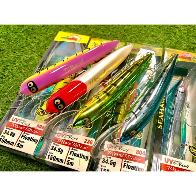 Seahawk Wizard 150 มม. 34.5g Trolling Lure Tenggiri & SW เหยื่อตกปลา ...