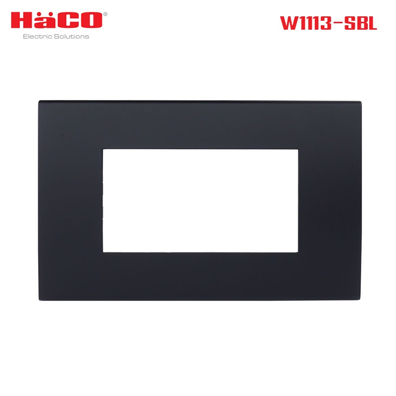 HACO แผงหน้ากาก 3 ช่อง (Matt Dark) รุ่น W1113-SBL. | Shopee Thailand