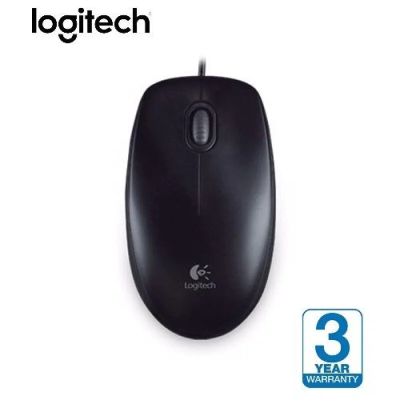 Logitech B100 Optical USB Mouse (Black) | Shopee Thailand
