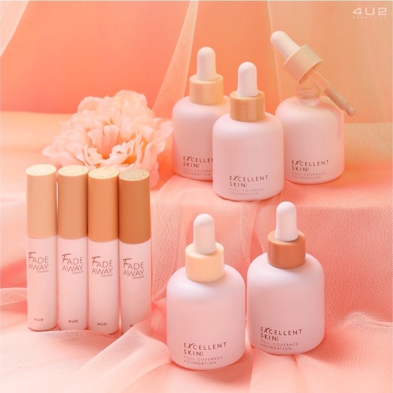 4U2 EXCELLENT SKIN FULL COVERAGE FOUNDATION SPF50+ PA++++ รองพื้นเนื้อแ ...