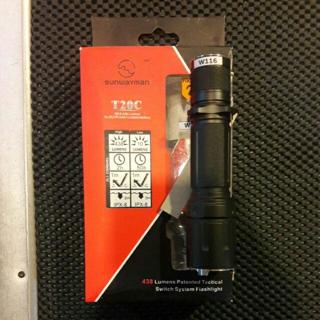 SUNWAYMAN T20C 438LM ใช้ถ่าน 18650 by ครูแว่น frogmangear | Shopee Thailand