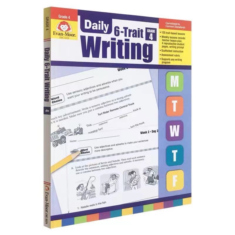 Evan-Moor Daily 6-Trait Writing Grade 1~8 แบบฝึกหัด การเขียน | Shopee ...