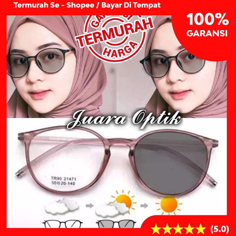 แว่นตายืดหยุ่นแสง (ป้องกันรังสี Photochromic Blueray Bluecromic) ปกติลบ ...