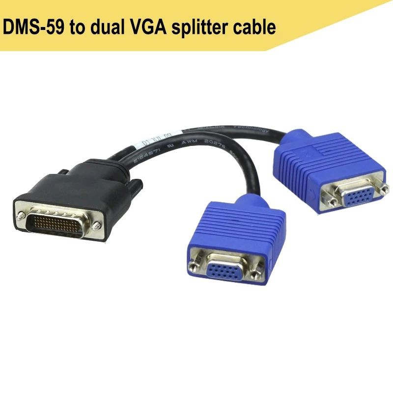 DMS59 DMS-59 DisplayPort VGA DVI Splitter CONVERTER CABLE | Shopee Thailand