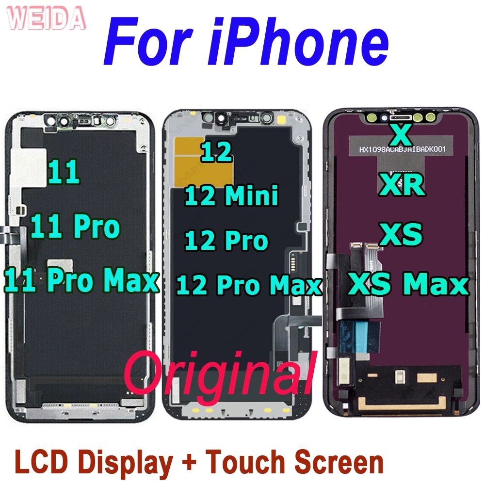 Original Oled Incell For iPhone 11 Pro Max X XR XS Max 12 Mini 12 Pro Max LCD Display Touch ...