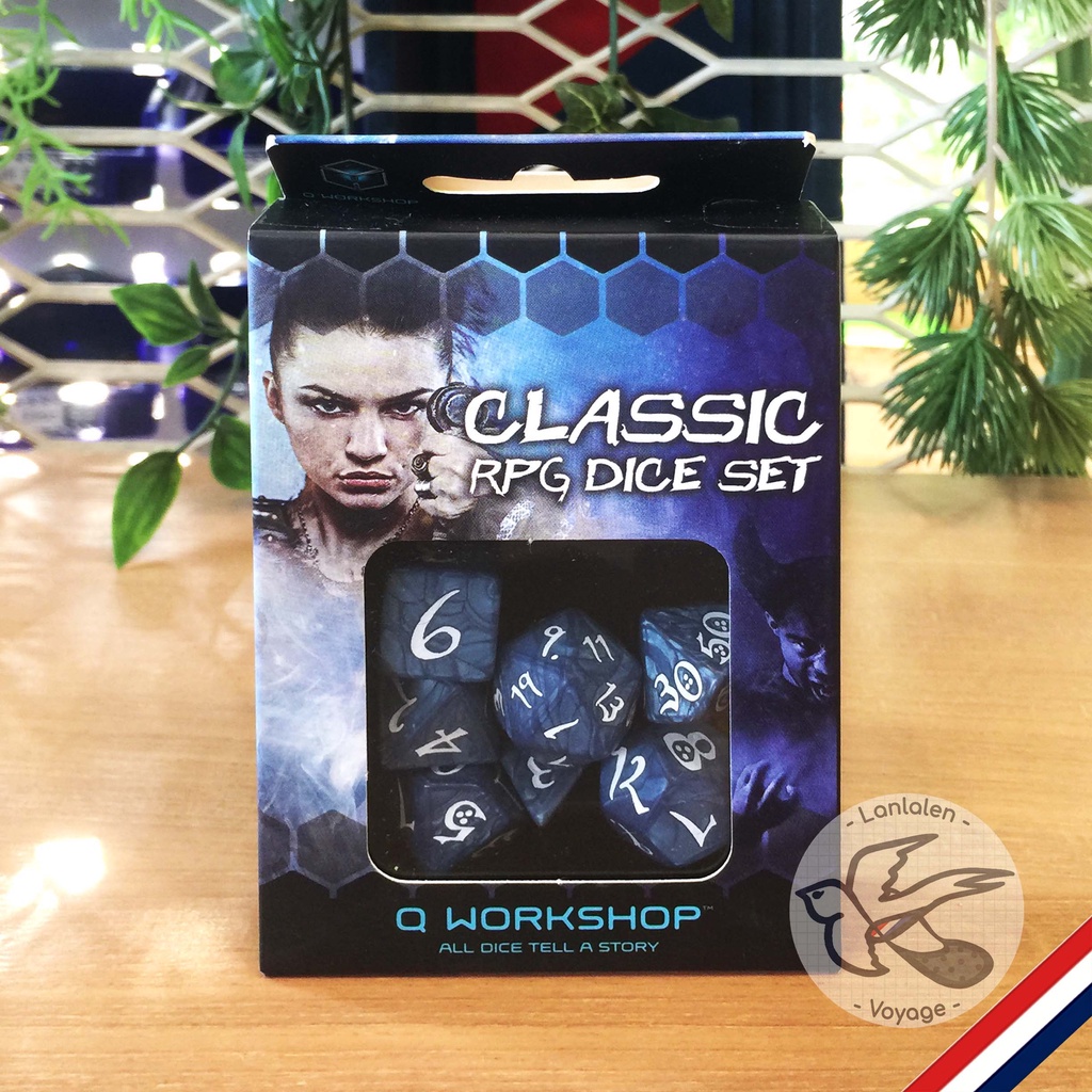 ลูกเต๋า Q Workshop Classic / Classic Runic 7 RPG Dice Set ลูกเต๋าพรีเมี่ยม [Accessories for ...