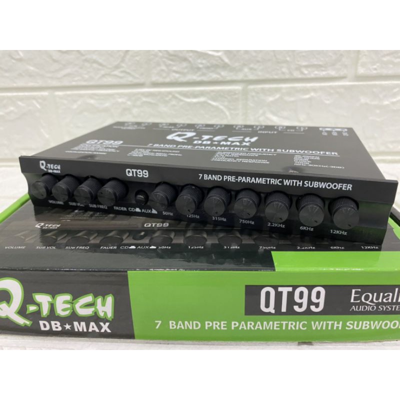Q-Tech ปรีแอมป์โม,ปรีแอมป์รถยนต์,ปรีปรับเสียง,เครื่องเสียงรถยนต์,ปรีโม7 ...