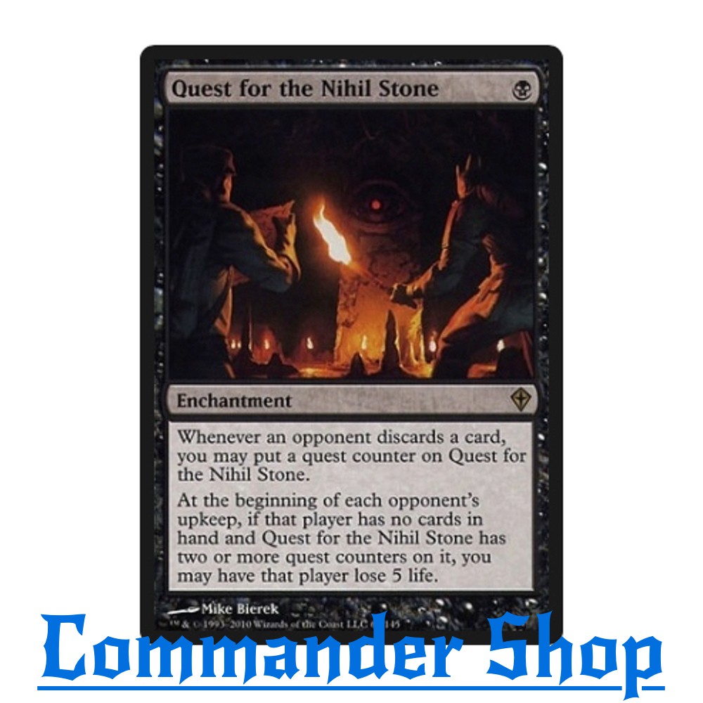 Quest for the Nihil Stone (Enchantment) Black การ์ดเกม Magic The Gathering (MTG) | Shopee Thailand