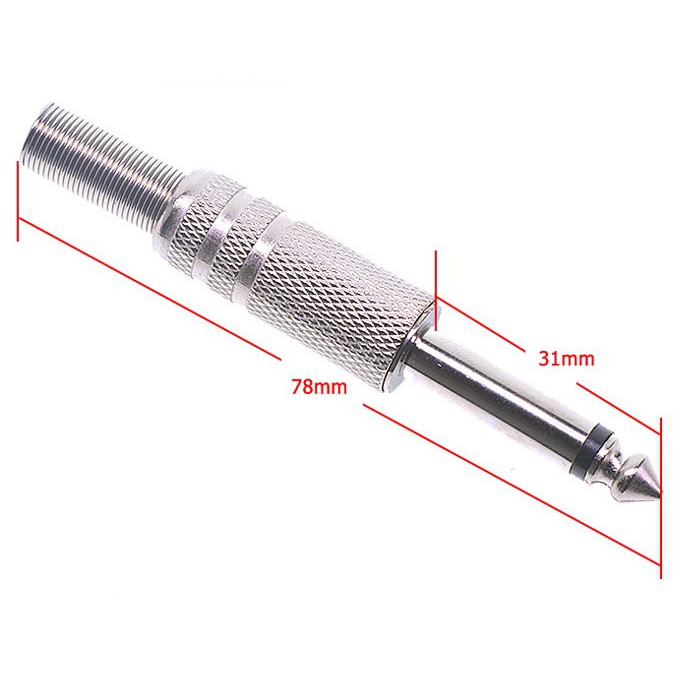 Jack หัวเสียบไมค์ ไมโครโฟน MP3 Jack MIC 6.35mm Microphone Stereo Jack ...