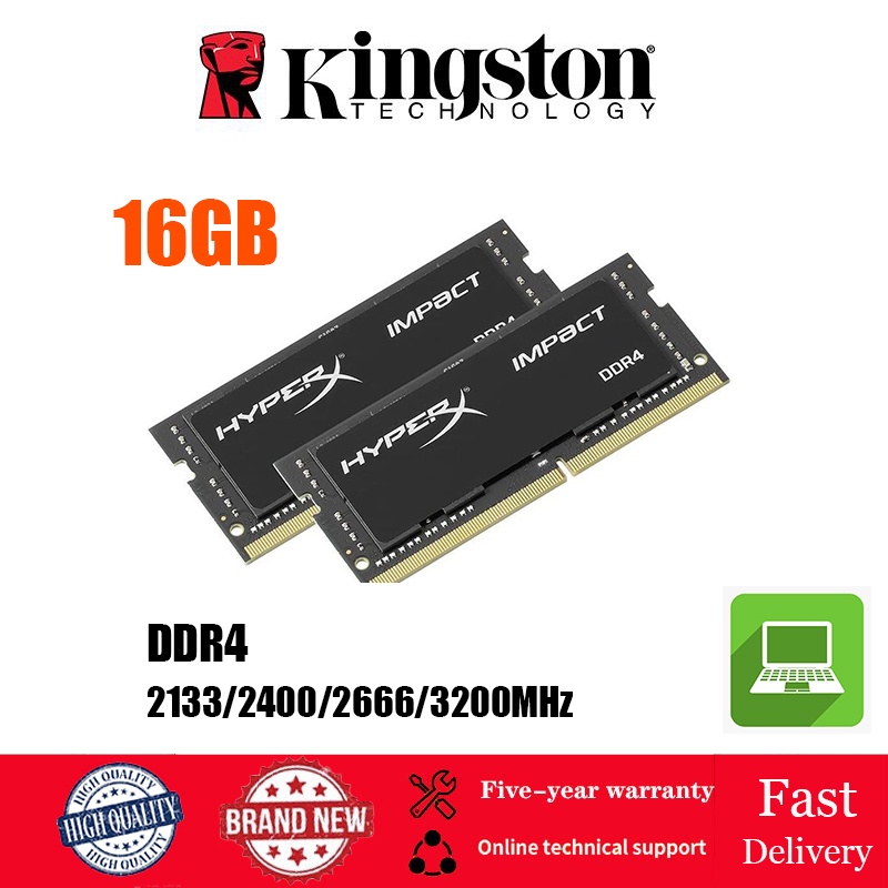 แรมแล็ปท็อป โน้ตบุ้ก 16GB DDR4 Hyper / DDR4 2133MHZ 2400MHZ 2666MHZ ...