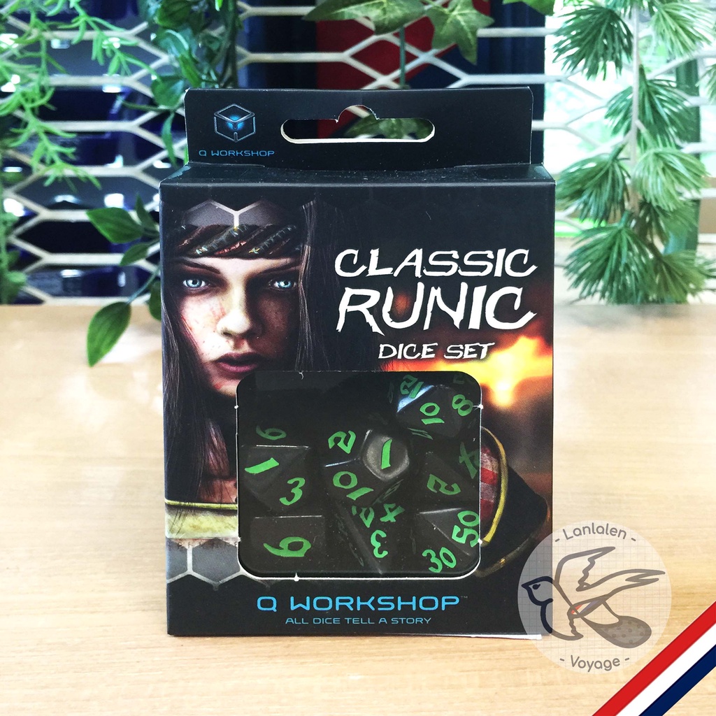 ลูกเต๋า Q Workshop Classic / Classic Runic 7 RPG Dice Set ลูกเต๋าพรีเมี ...