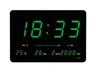 นาฬิกาดิจิตอล LED DIGITAL CLOCK แขวนติดผนัง Number Clock แขวนผนัง รุ่น ...