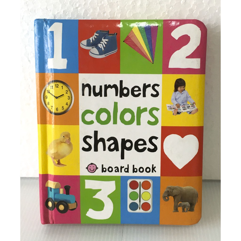 Number Color Shape Board Book หนังสือคำศัพท์ภาษาอังกฤษสอนเรื่องสี ...