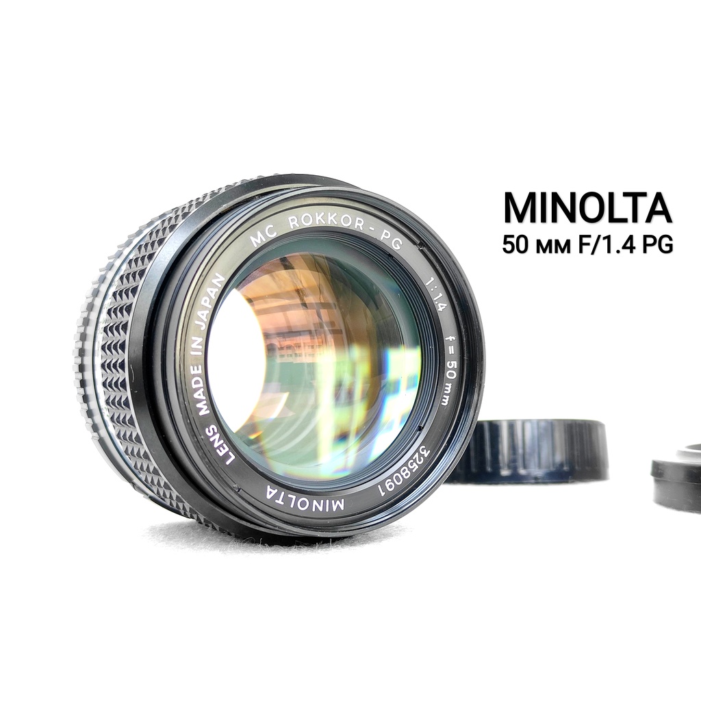 เลนส์มือหมุน ยี่ห้อ Minolta MC Rokkor-PG f/1.4 50mm MF Standard Lens ...