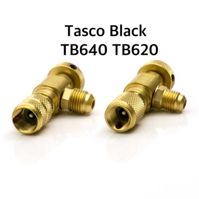 TB640 TB620 เซฟตี้วาล์ว Safety valve Charging valve วาล์ชาร์จน้ำยา TASCO BLACK (R32 R410a R22 ...