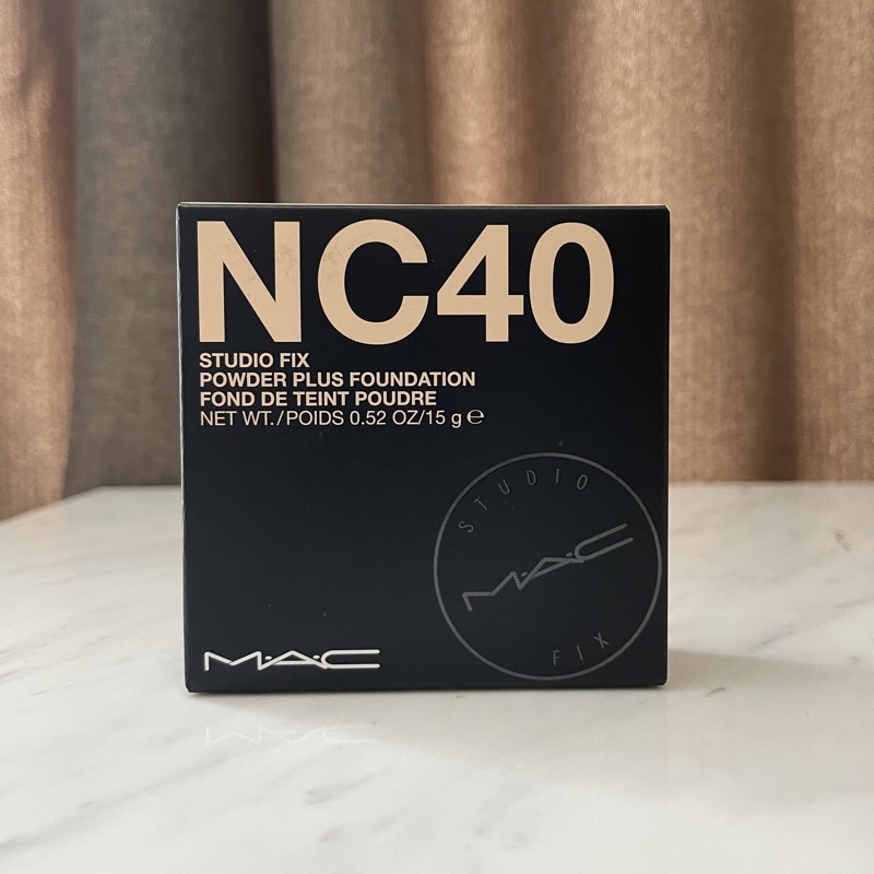 New ป้ายไทย MAC Studio Fix Foundation Powder NC40 | Shopee Thailand