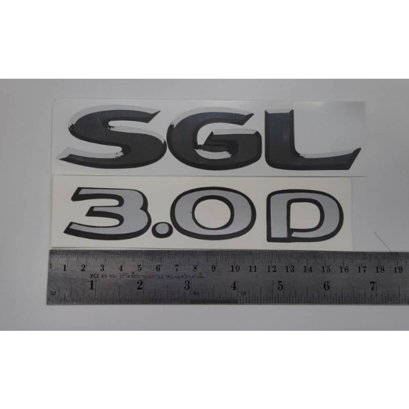 สติ๊กเกอร์ดั้งเดิม คำว่า SGL 3.0D ติดฝาท้ายรถ TOYOTA TIGER | Shopee ...