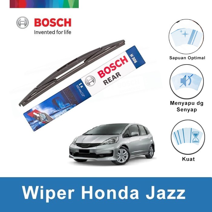 ที่ปัดน้ําฝนหลัง Bosch สําหรับ Honda Jazz Rock Lock 3 12" H306 | Shopee ...