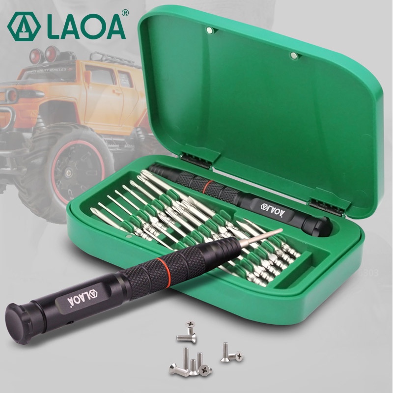 LAOA S2 Repair Tools 22 in 1 Precision Screwdriver Set for Mobile Phones Torx Screw driver bits ...