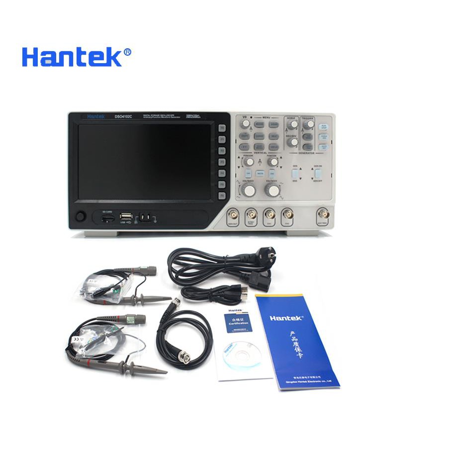 Hantek DSO4102C 2 CH Oscilloscope 100MHz 1GS/S, 1 Channel Arbitrary ...