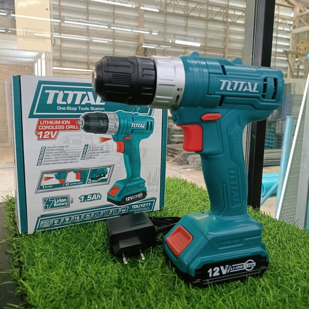 สว่านแบตเตอรี่ไร้สาย 12v. TDLI-1211 TOTAL | Shopee Thailand