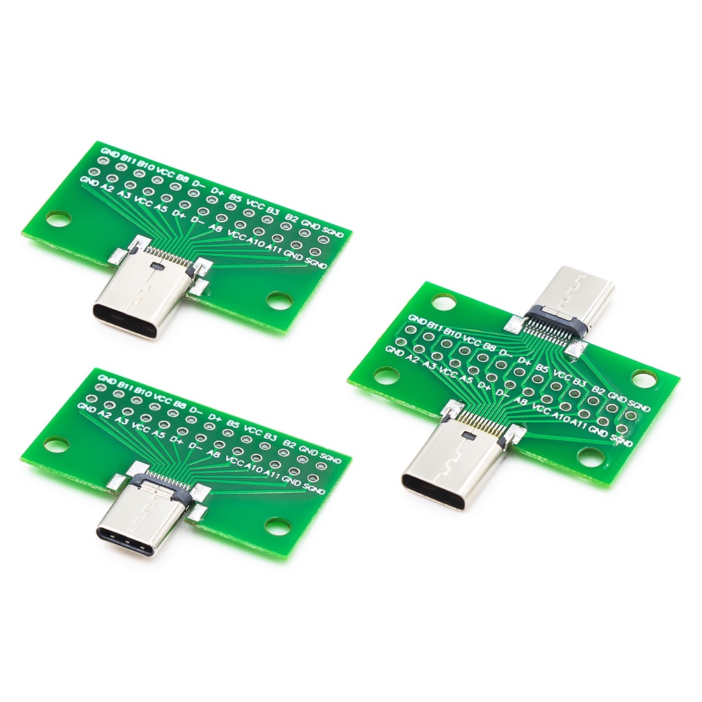 บอร์ดอะแดปเตอร์เชื่อมต่อ USB 3.1 Type-C PCB ตัวเมีย หัวตัวผู้ 2*13P เป็น 2.54 มม. USB3.120210822 ...