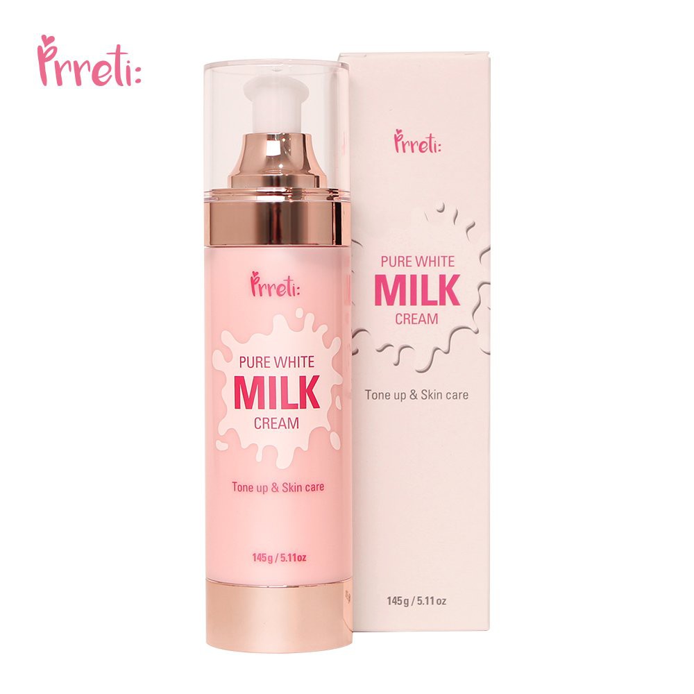 PRRETI Pure White Milk Cream 50g | Shopee Thailand