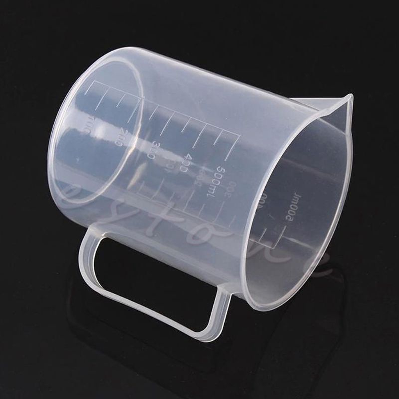 cc Kitchen Laboratory Test Tool Plastic Graduated Measuring Beaker Cup ...