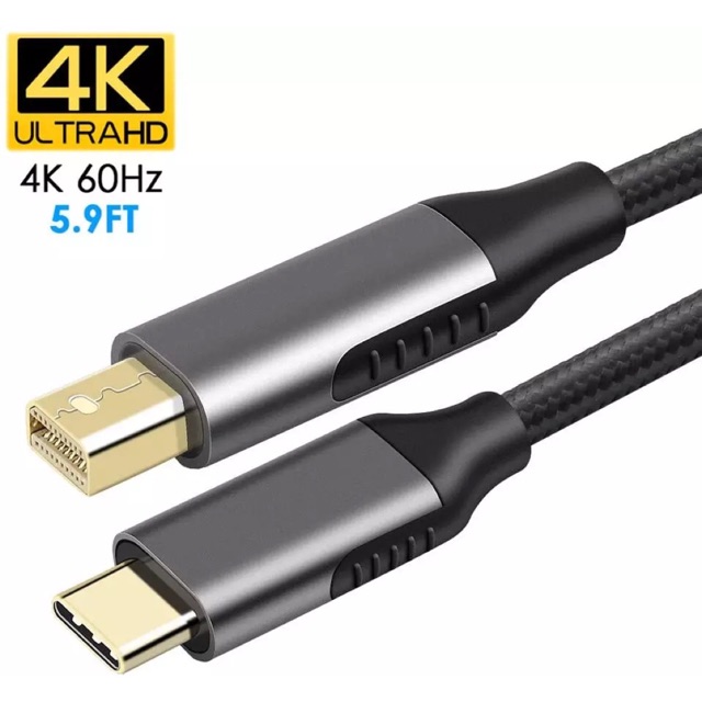 USB Type C to Mini DisplayPort Mini DP 4K 60Hz ใช้งานร่วมกับแมค Book ...