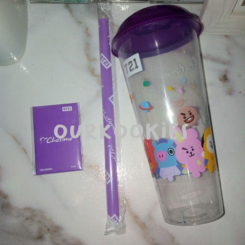 Chatime Cup x BT21 + แม่เหล็กสุ่ม | Shopee Thailand