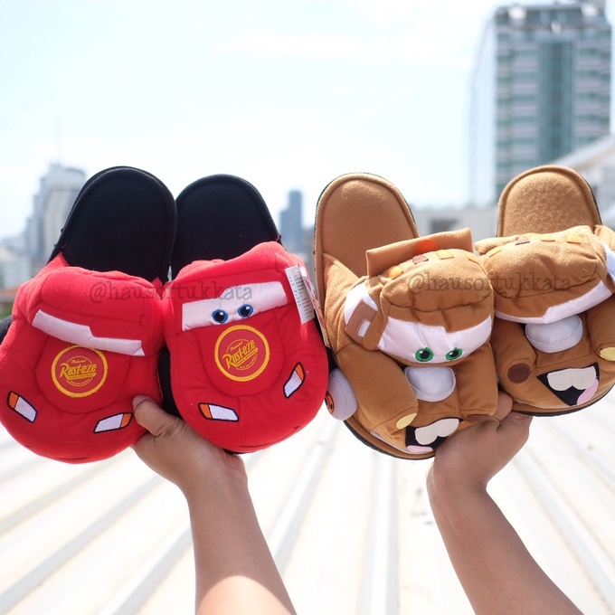 รองเท้าใส่ในบ้าน พื้นบาง Lightning Mcqueen แมคควีน & Tow Mater Cars ...