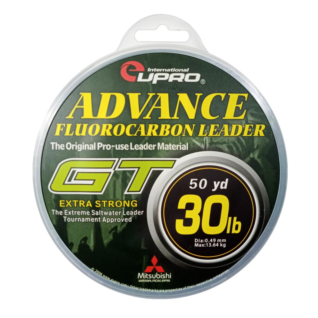 สายช๊อคลีดเดอร์ ฟูลโรคาร์บอน EUPRO Advance Fluorocarbon Leader GT ...