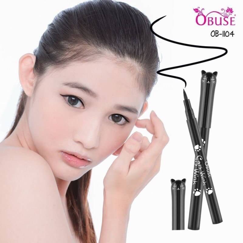 อายไลน์เนอร์แมวเหมียว Obuse Cat Eyes Tattoo Eyeliner โอบิวส์ แคทอายส์ ...
